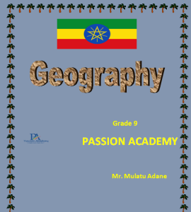 Geography for Grade 9 – Passion Academy